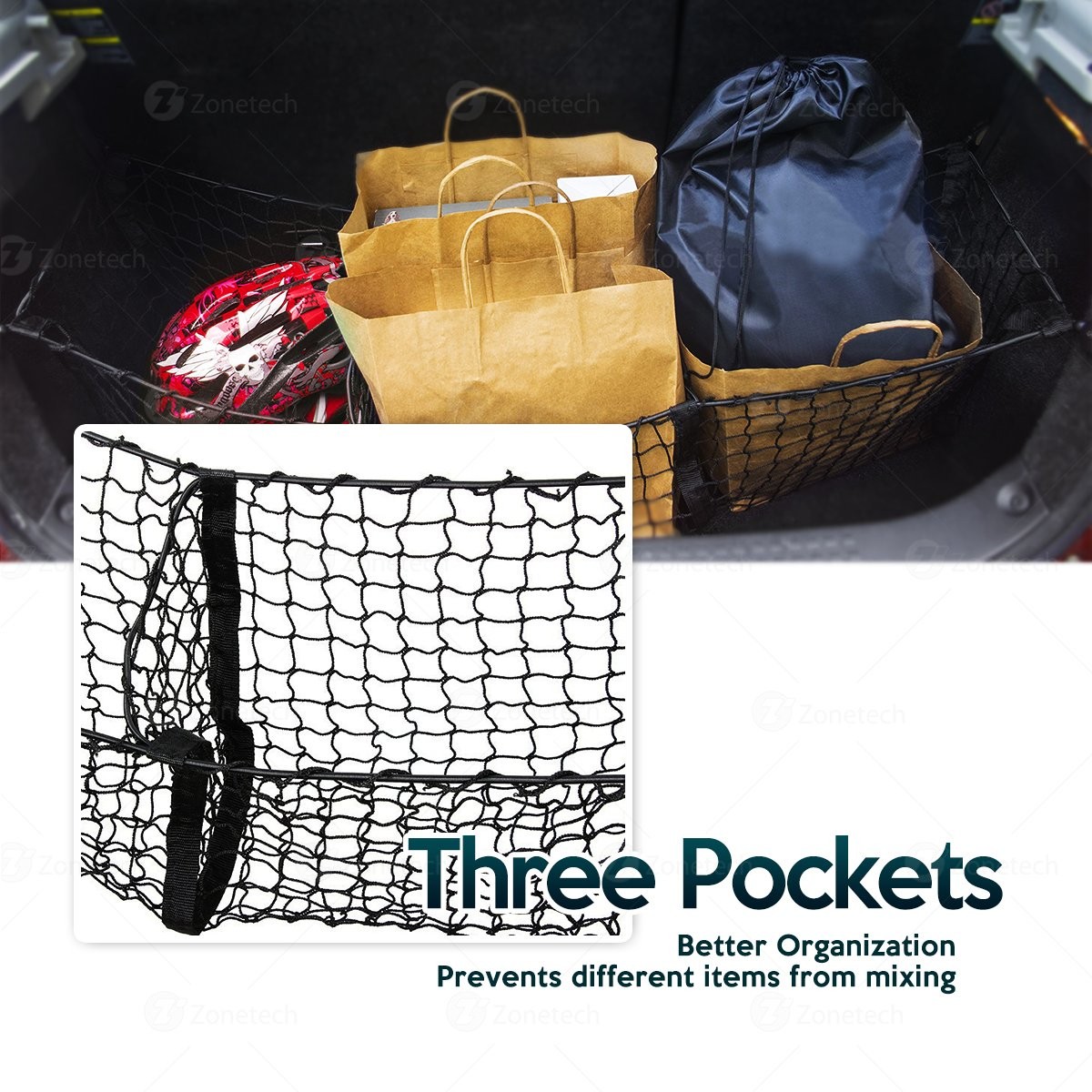 Auto Accessories | Headlight bulbs | Car Gifts Car Trunk Mesh Cargo Net ...